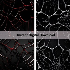 Spider Web Digital Paper Seamless Spider Web Pattern - Etsy