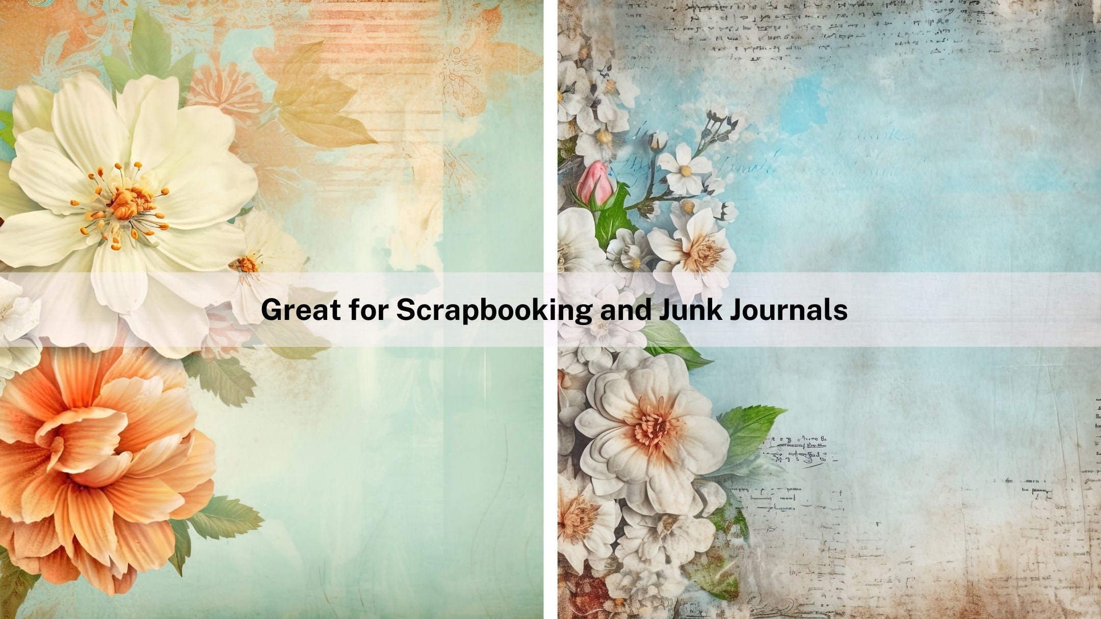 Vintage Shabby Floral Digital Paper Shabby Flower Paper - Etsy