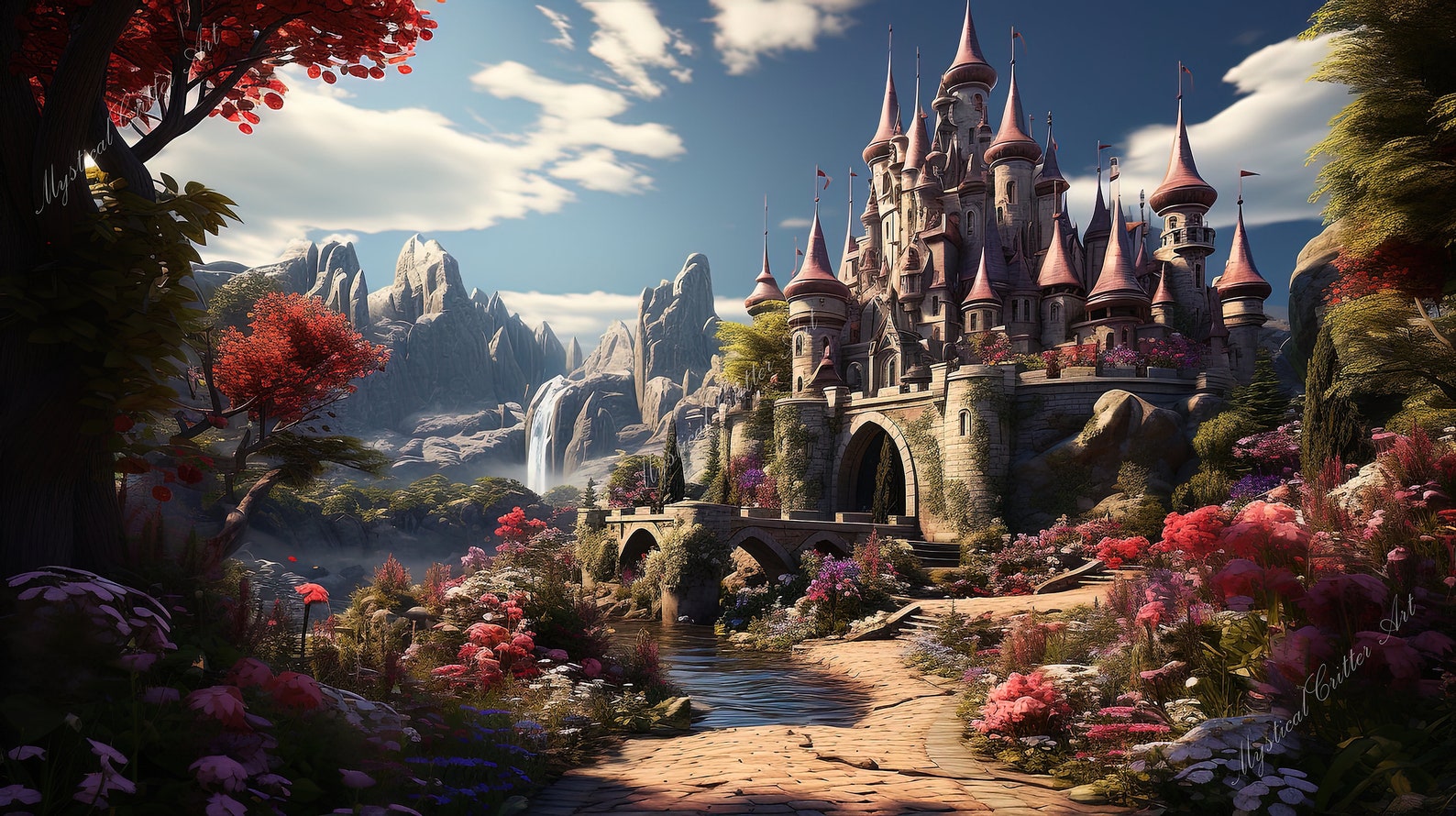 Fairytale Backgrounds Vol. 1 Landscape Computer Wallpaper, Landscape ...