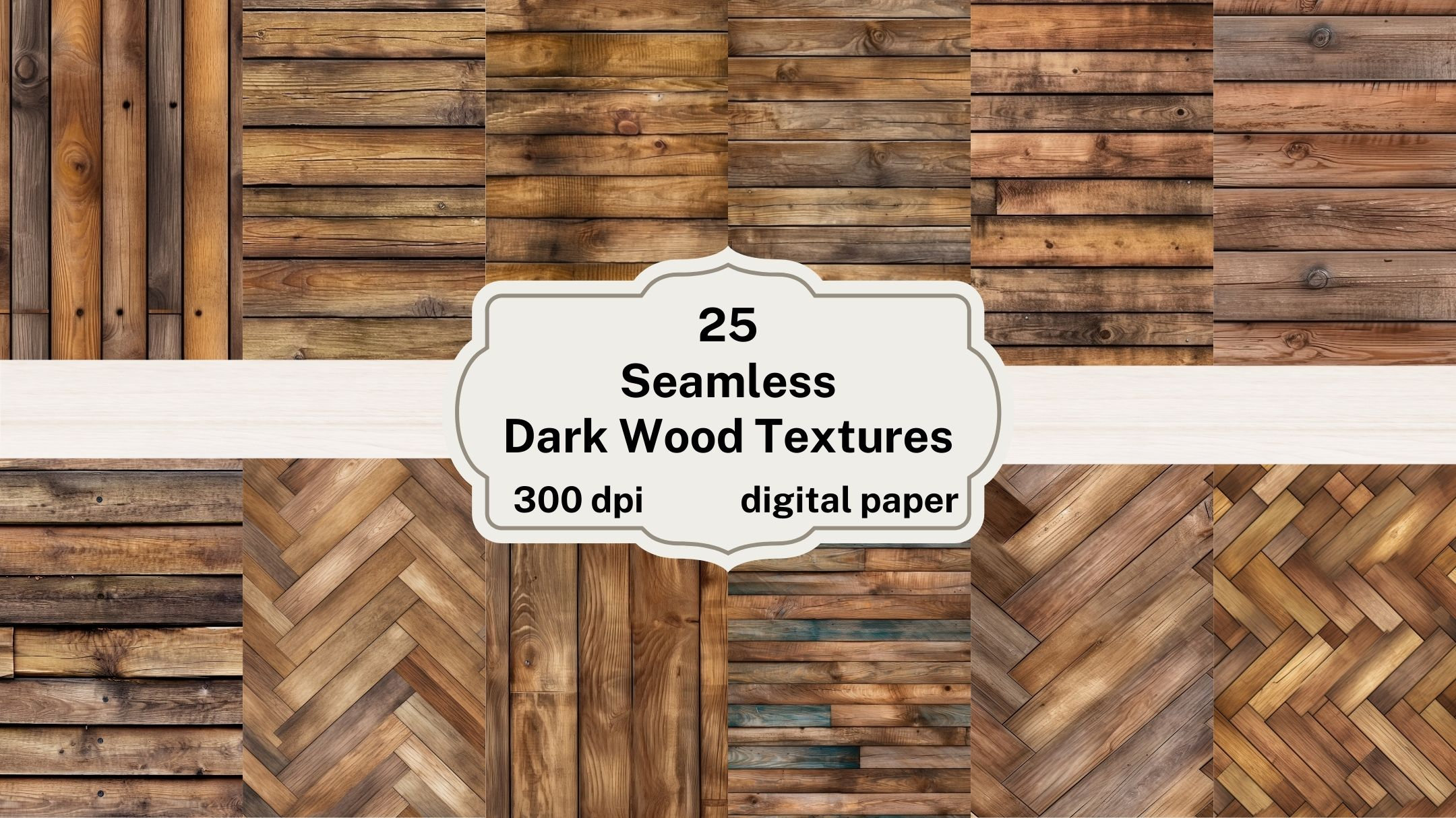 Dark Rustic Wood Texture Seamless