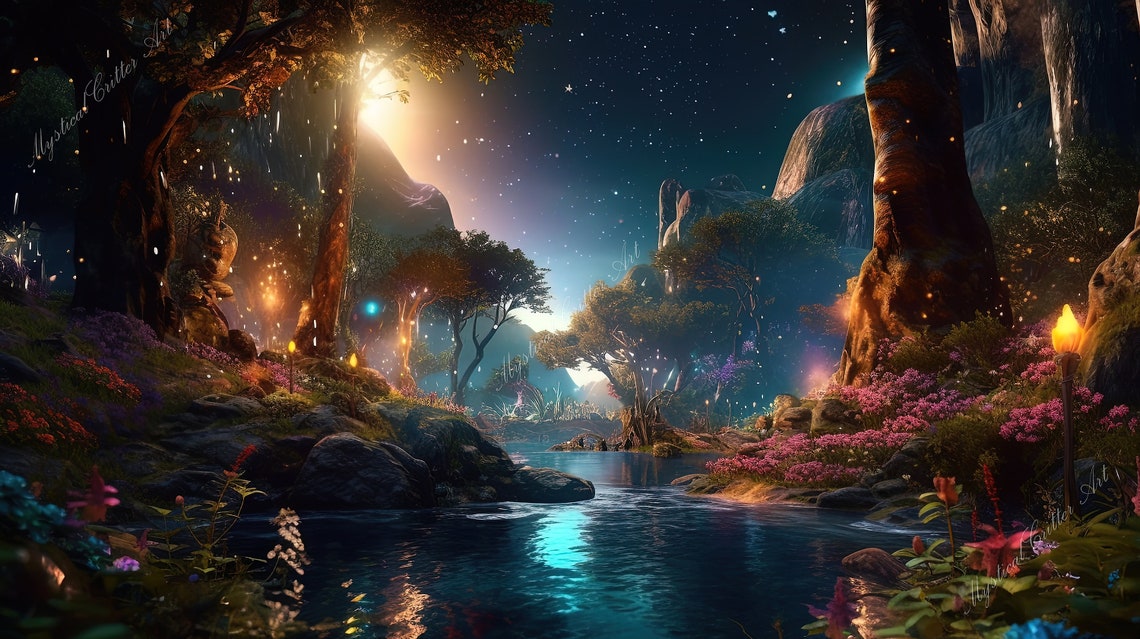 Magical Backgrounds Vol. 5 Magical Computer Wallpaper - Etsy