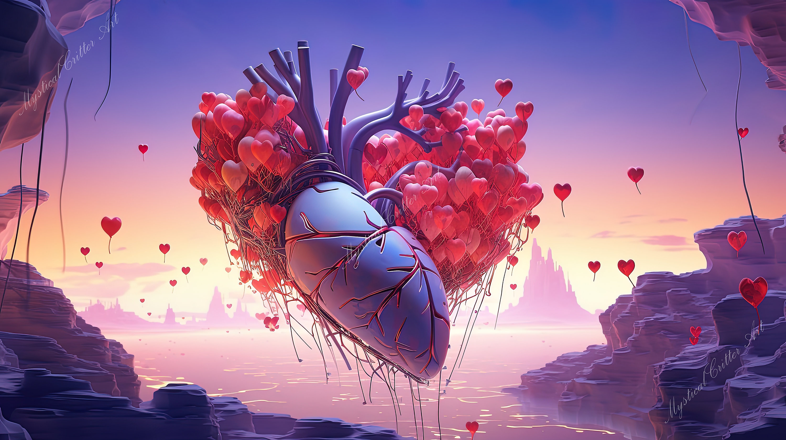 Fantasy Heart Desktop Wallpapers, Fantasy Heart Computer Backgrounds ...