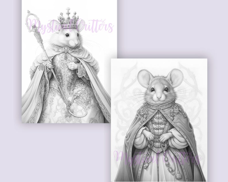 Medieval Mice Coloring Book 50 Coloring Pages for Adults and - Etsy