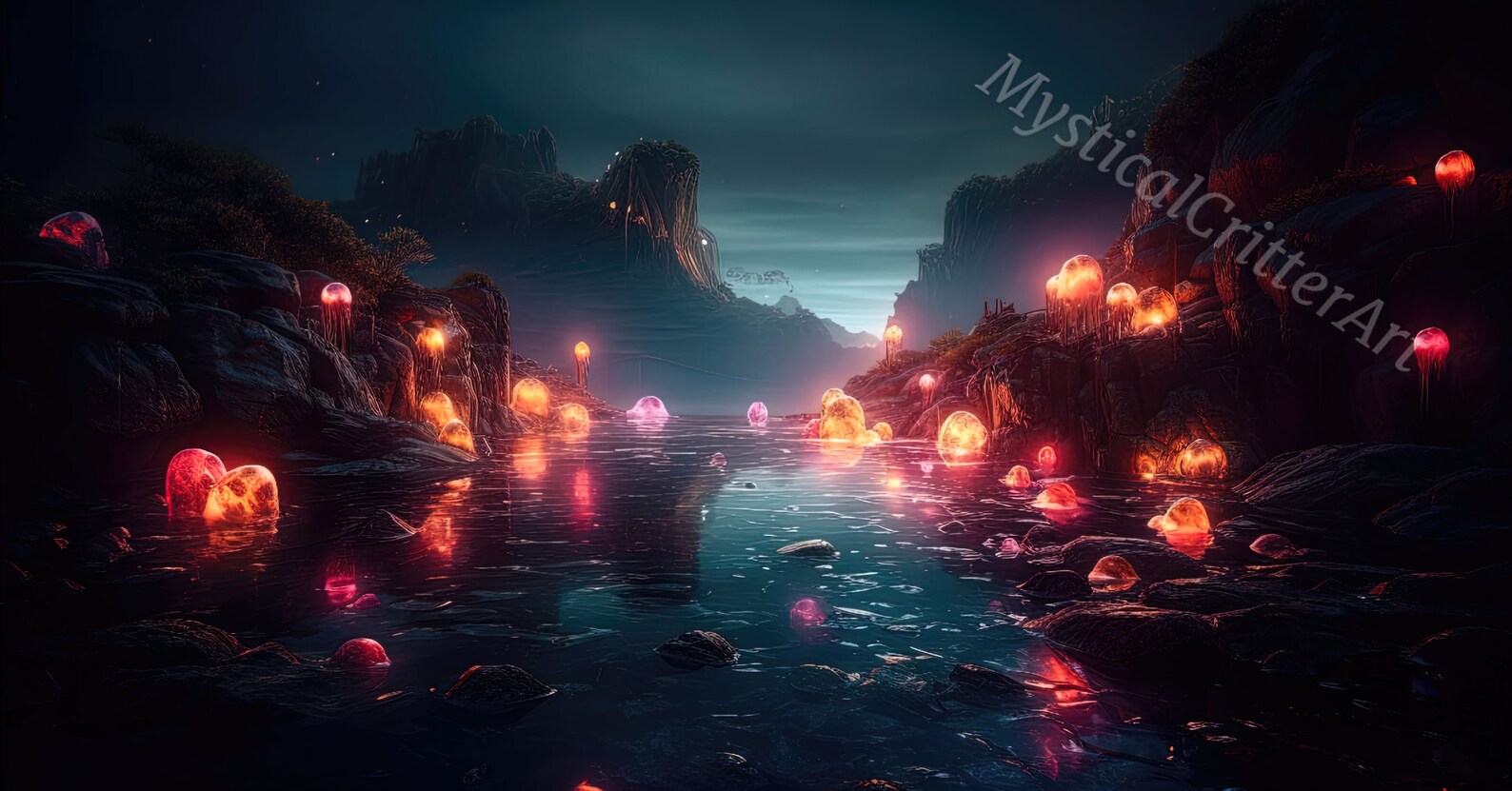 5 Realistic Fantasy Computer Wall Paper, Digital Wallpaper, Desktop ...