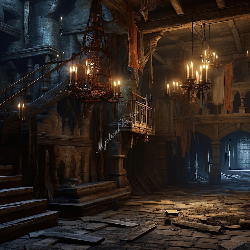 Castle 3d Wallpaper - Etsy