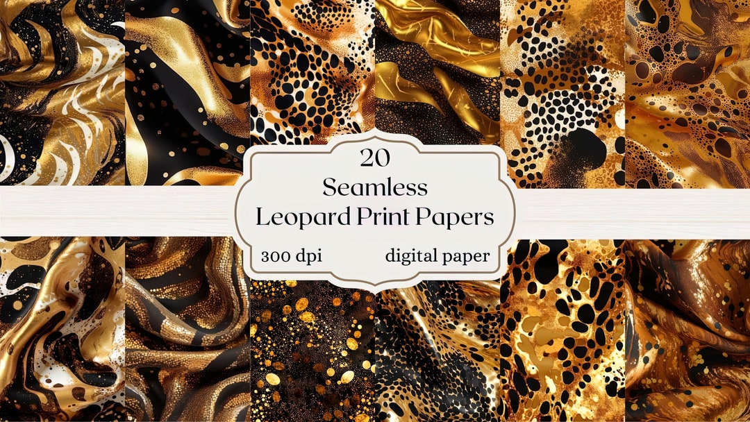 Vibrant Leopard Print Scrapbook Paper, Unleash Your Creativity With ...