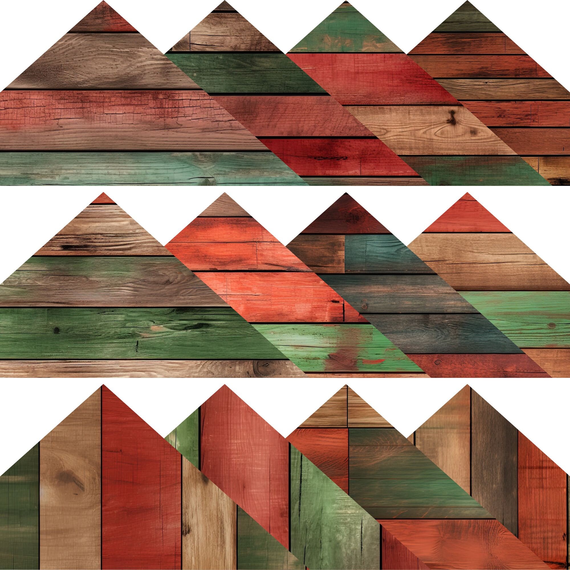 Christmas Wood Texture Digital Paper, Rustic Wood Plank Backgrounds ...