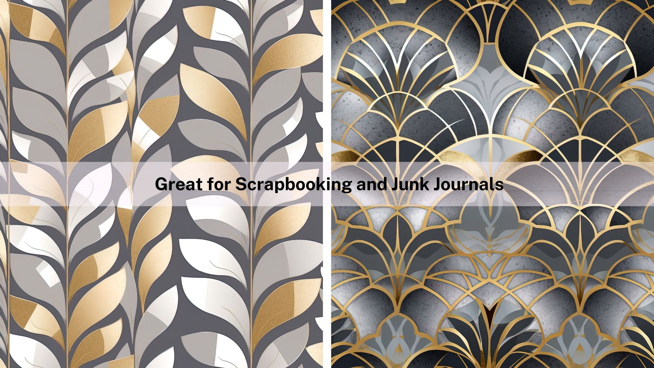 Gray and Gold Digital Paper Seamless Pattern Backgrounds - Etsy