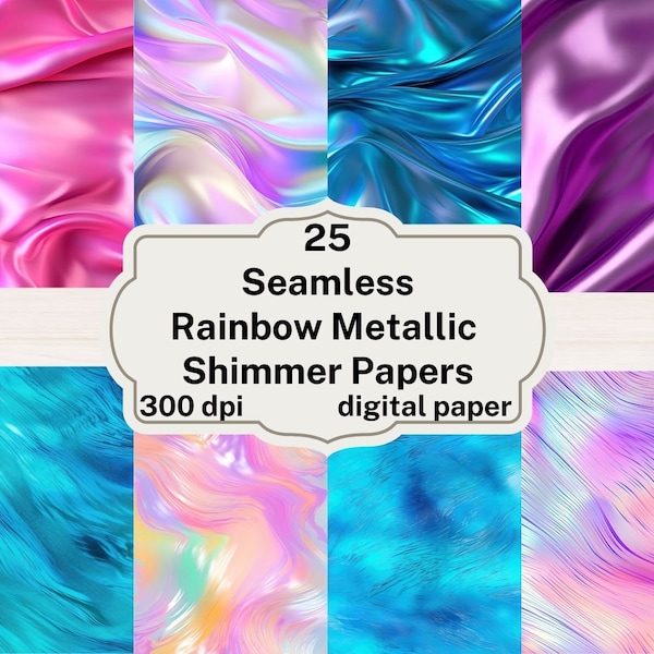 Shimmer Digital Paper - Etsy