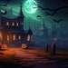 Spooky Halloween Desktop Wallpaper, Digital Download for a Festive ...
