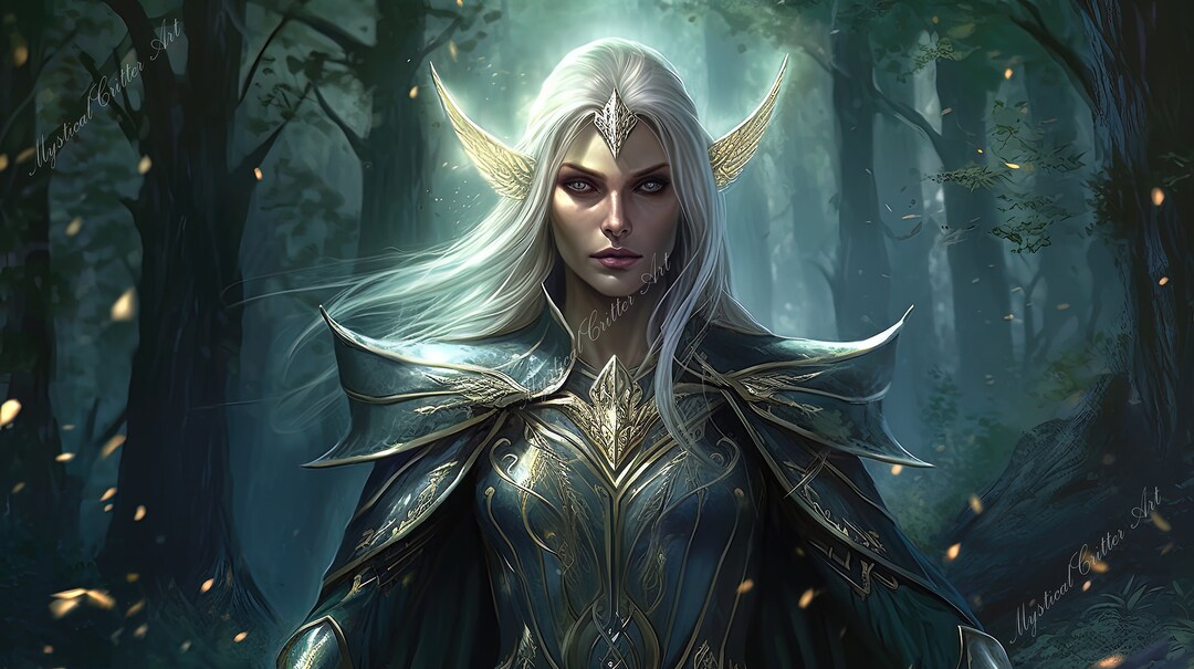 5 World of Warcraft Elf Inspired Digital Images, Desktop Background ...