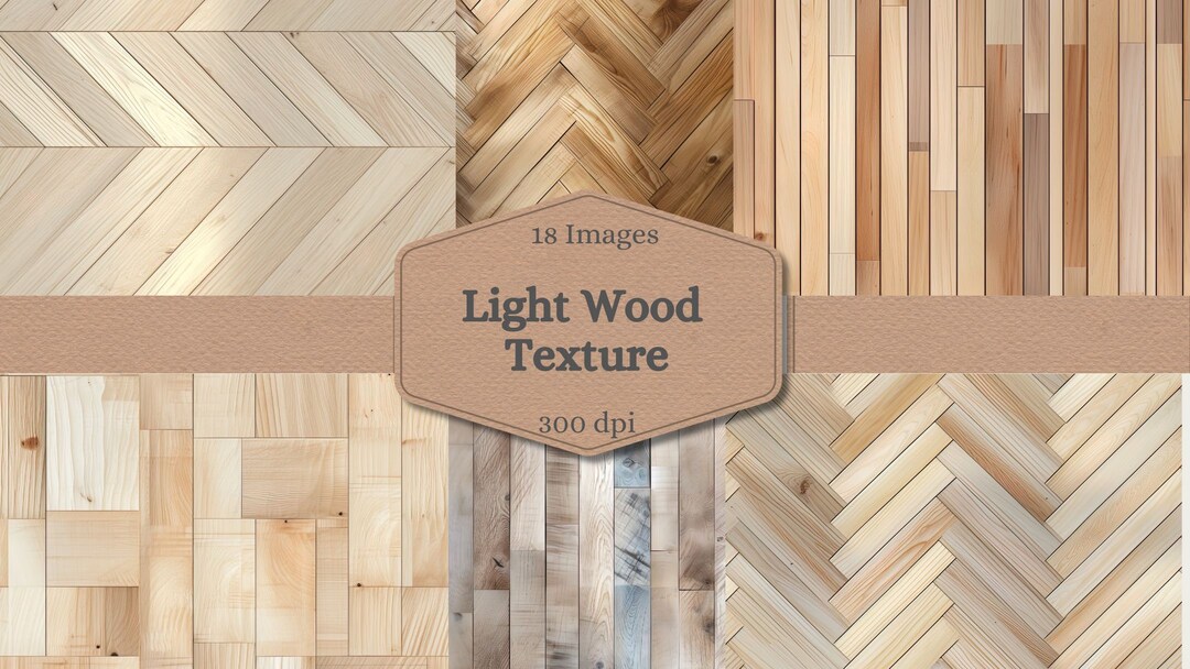 Seamless Light Wood Texture Digital Paper, Rustic Wood Plank ...
