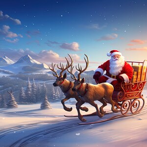 Santa Desktop Wallpapers for a Merry and Bright Holiday Season, Instant ...
