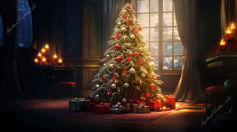 Christmas Tree Desktop Wallpapers, Festive Computer Backgrounds for ...