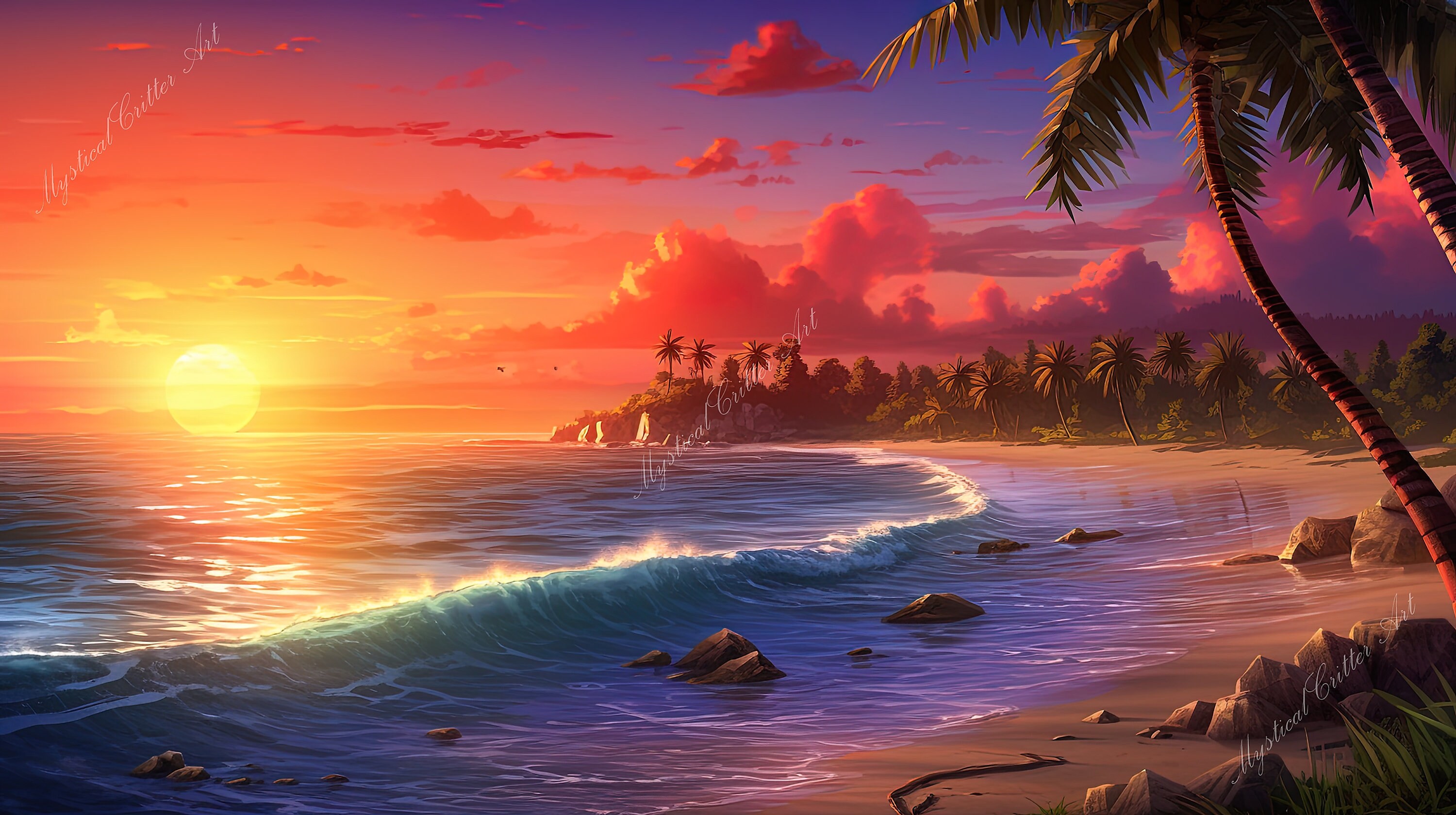 Serene Sunset Love Romantic Beach Desktop Wallpaper Instant Download - Etsy