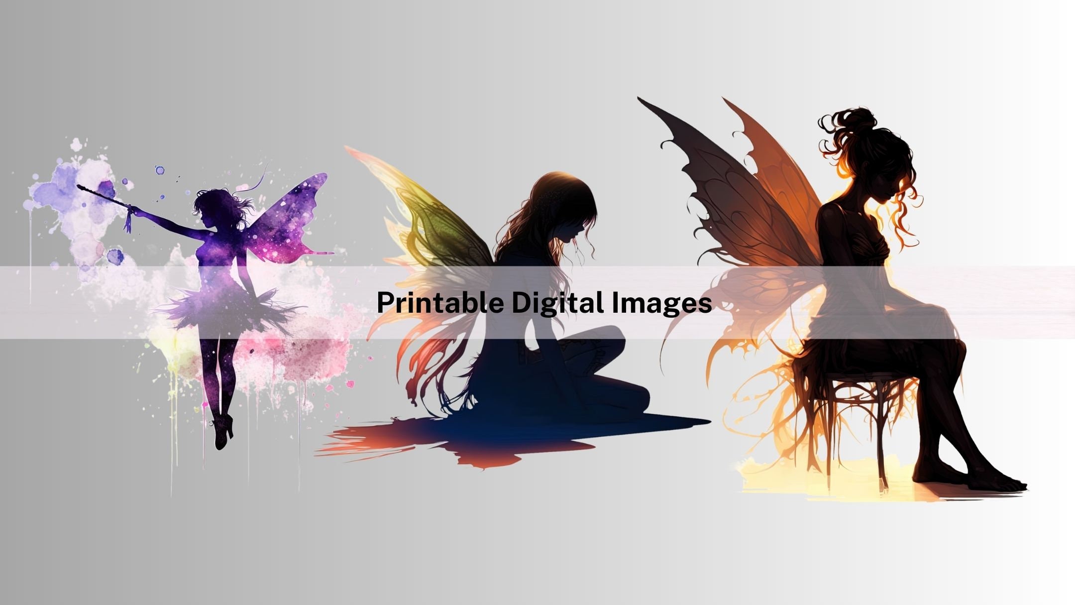 Back-lit Watercolor Fairy Clipart, Fantasy Fairies Png Clip Art Images ...