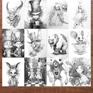 Curiously Twisted Alice in Wonderland Coloring Book Vol. 3 - 40 ...