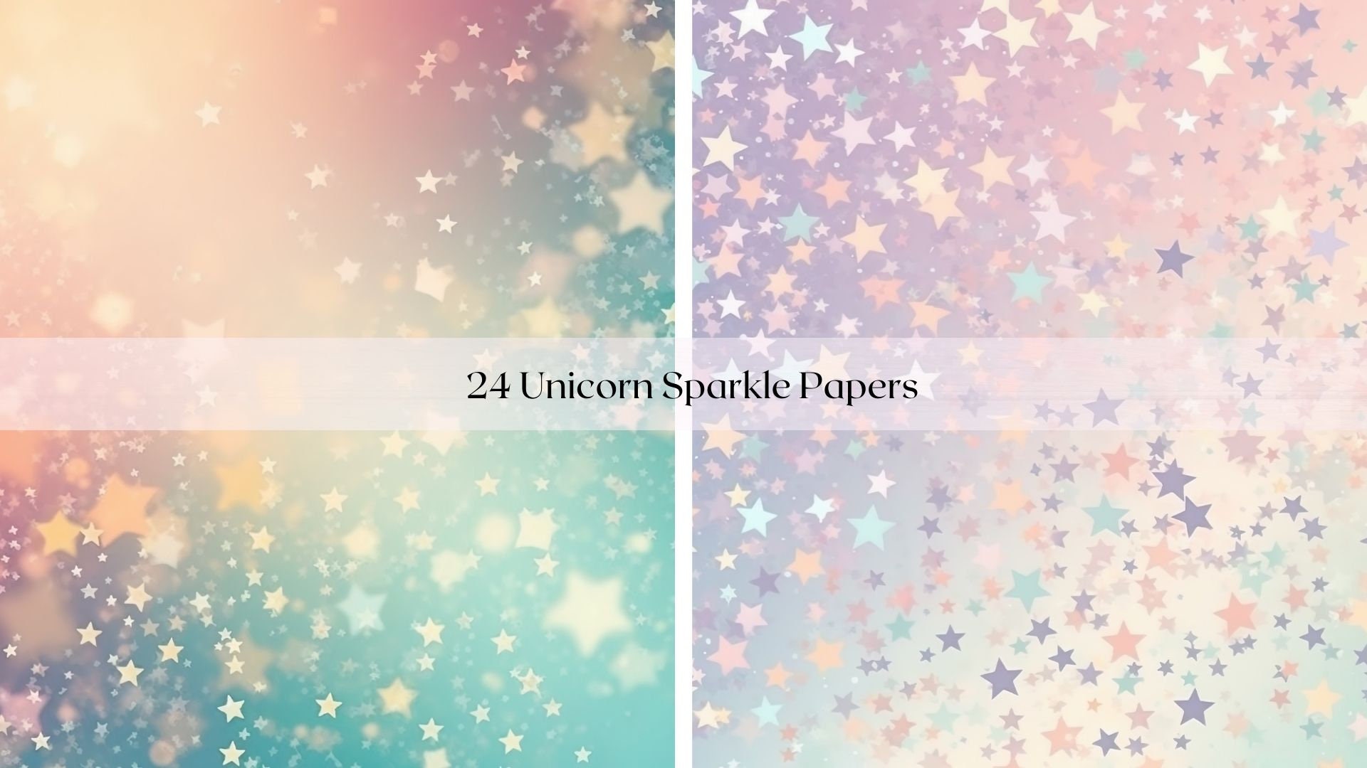 Pastel Watercolor Digital Paper Pastel Stars Digital Paper - Etsy