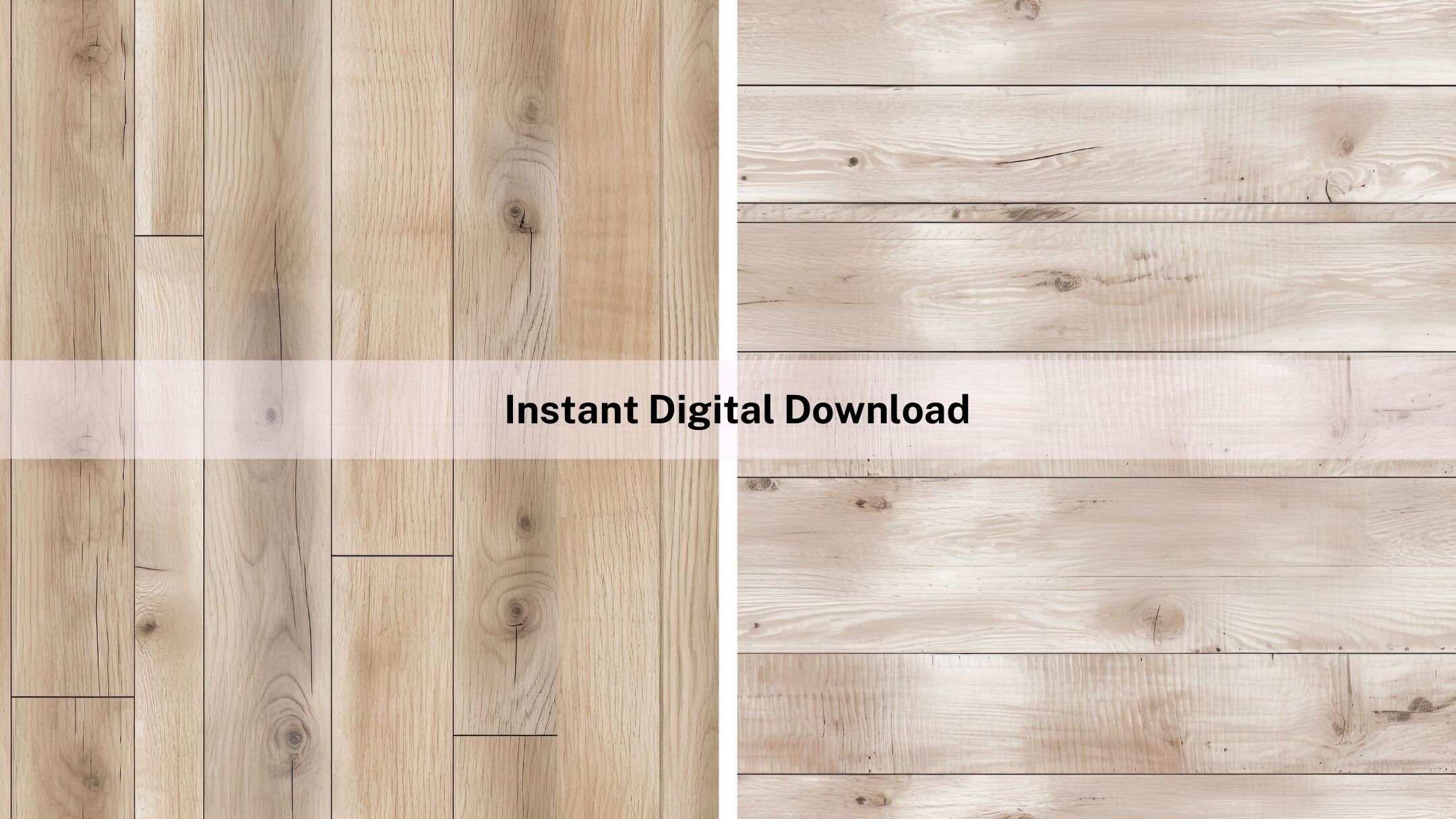 Seamless Light Wood Texture Digital Paper, Wood Plank Backgrounds ...