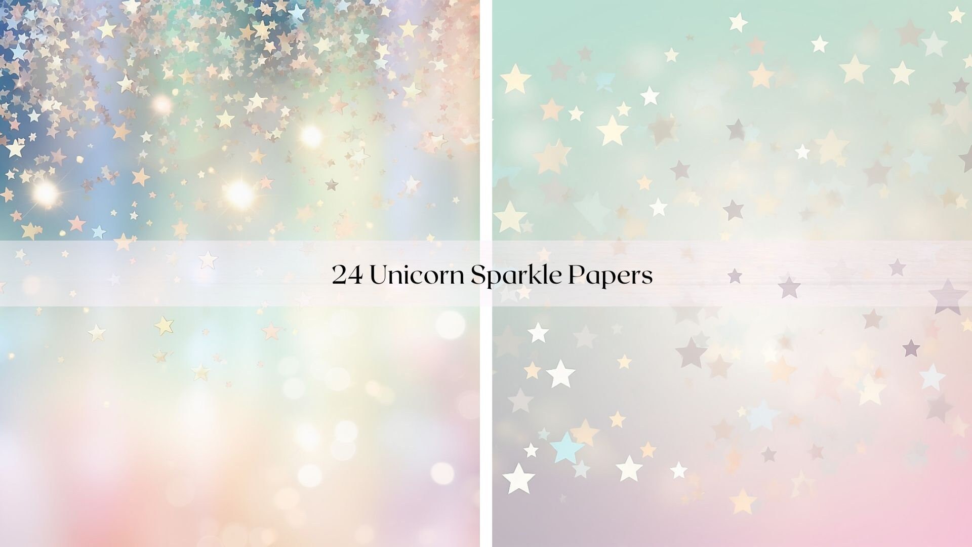 Pastel Watercolor Digital Paper Pastel Stars Digital Paper - Etsy