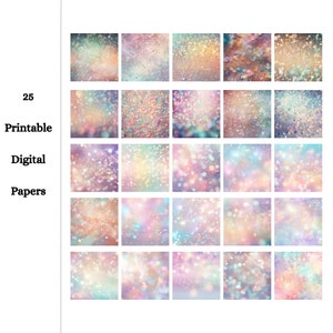 Pastel Confetti Digital Paper, Card Making and Party Decorations ...