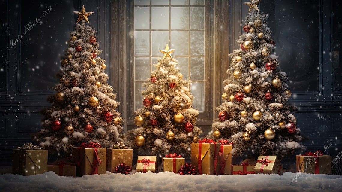 Christmas Tree Desktop Wallpapers, Festive Computer Backgrounds for ...