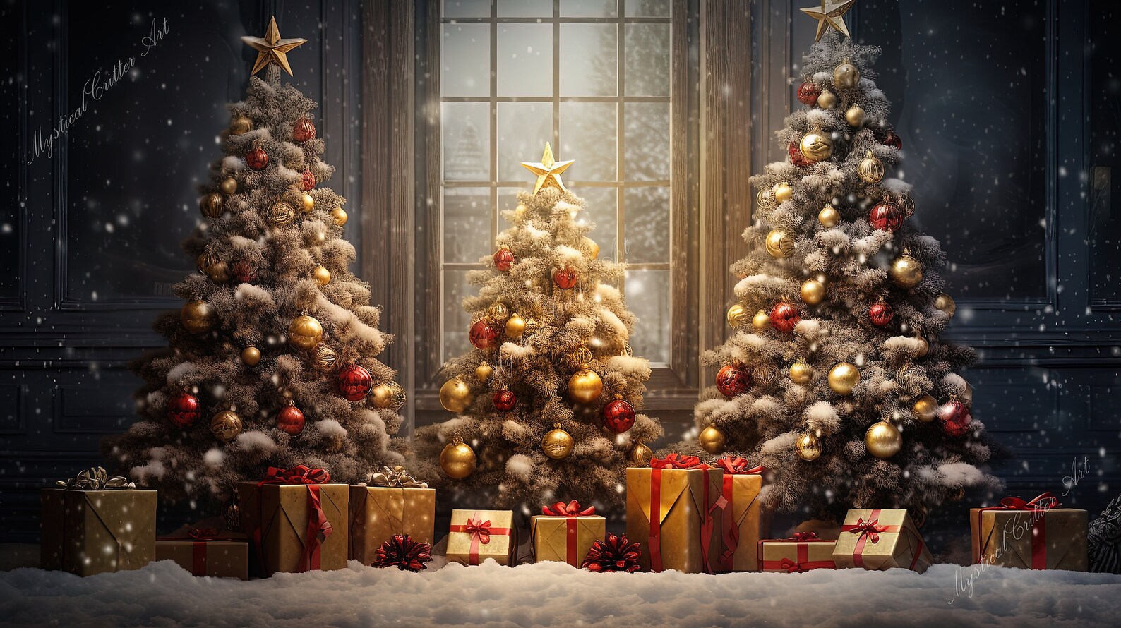 Christmas Tree Desktop Wallpapers, Festive Computer Backgrounds for ...