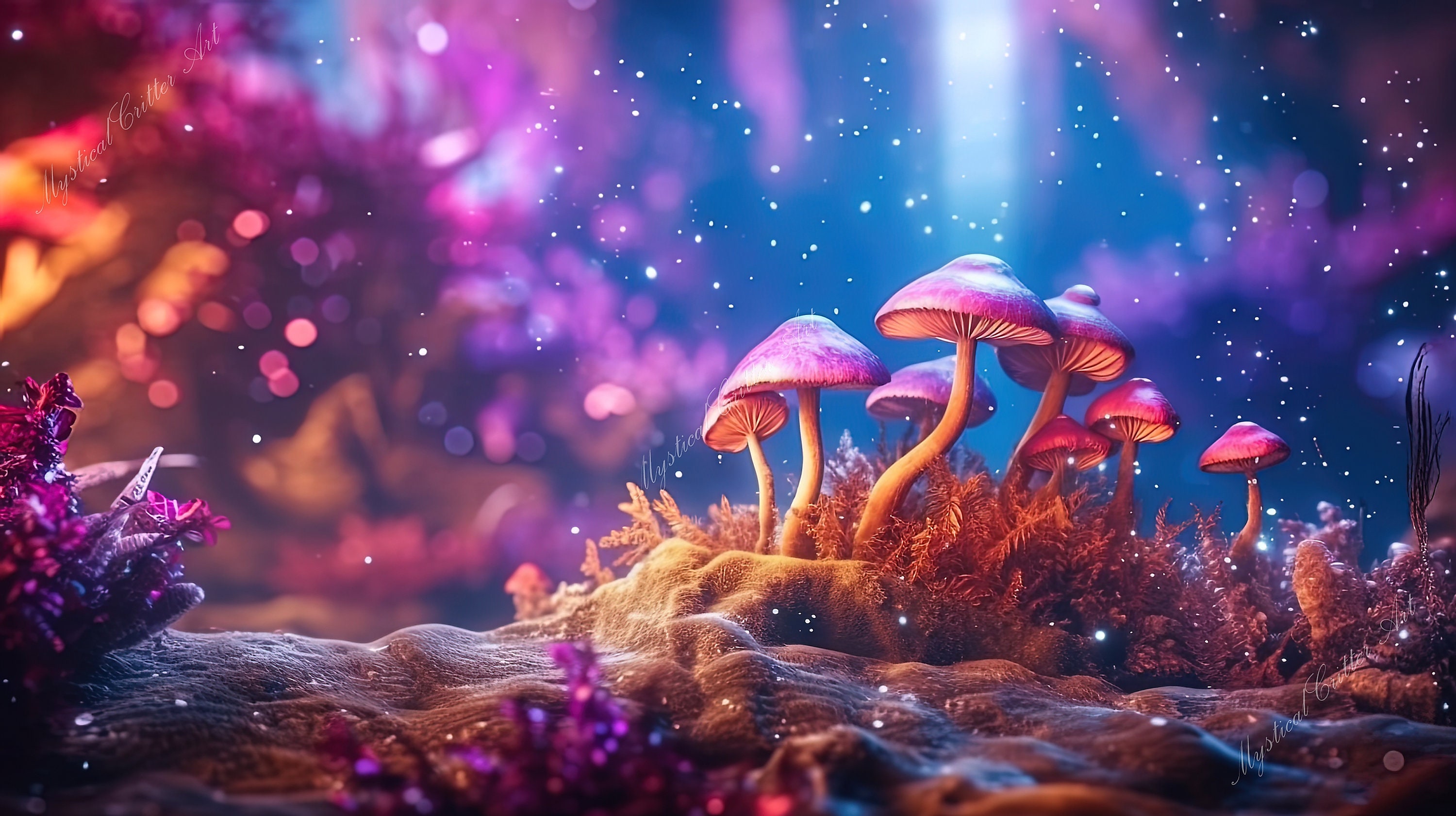 5 Magical Backgrounds, Computer Wallpaper, Digital Wallpaper, Desktop ...