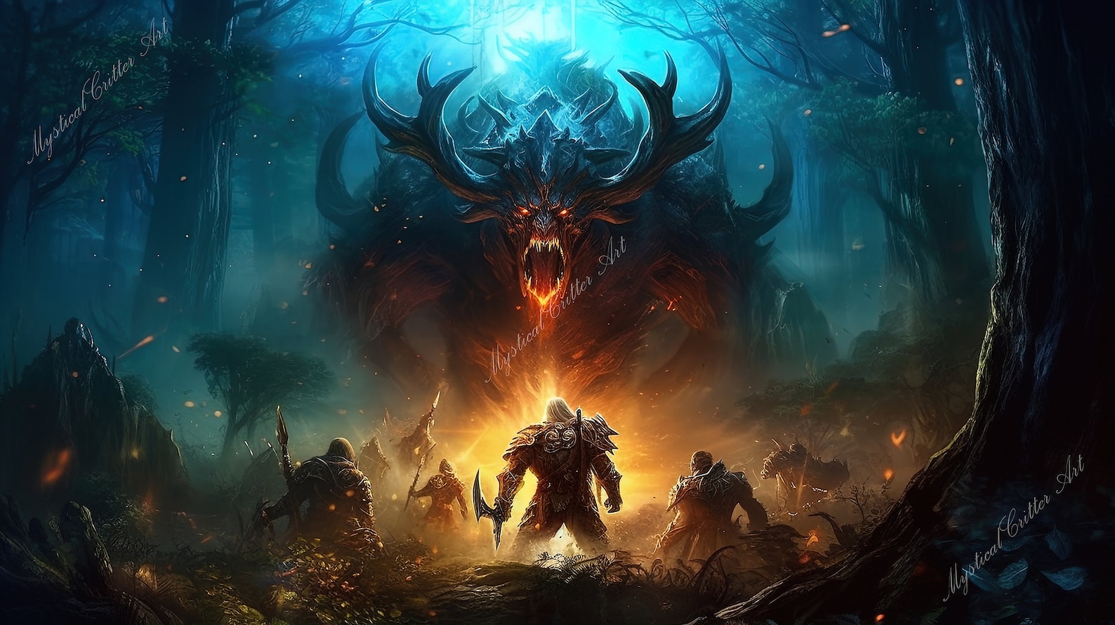 5 World of Warcraft Inspired Digital Desktop Backgrounds, Fantasy ...