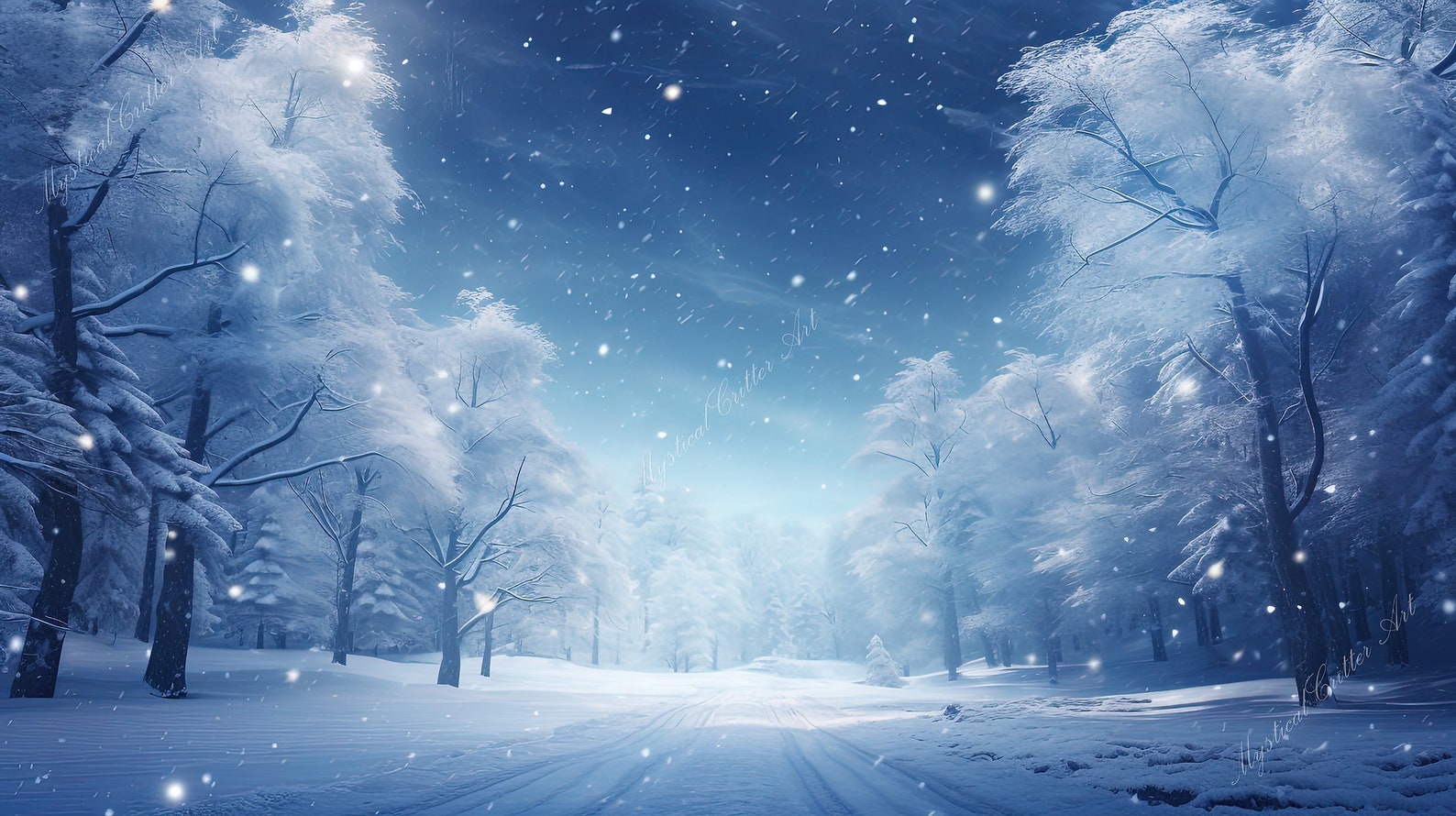 Cozy up Your Screen With Winter Landscape Desktop Wallpapers, Instant ...