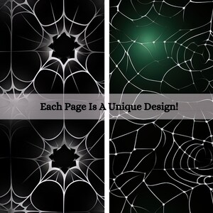 Spider Web Digital Paper Seamless Spider Web Pattern - Etsy