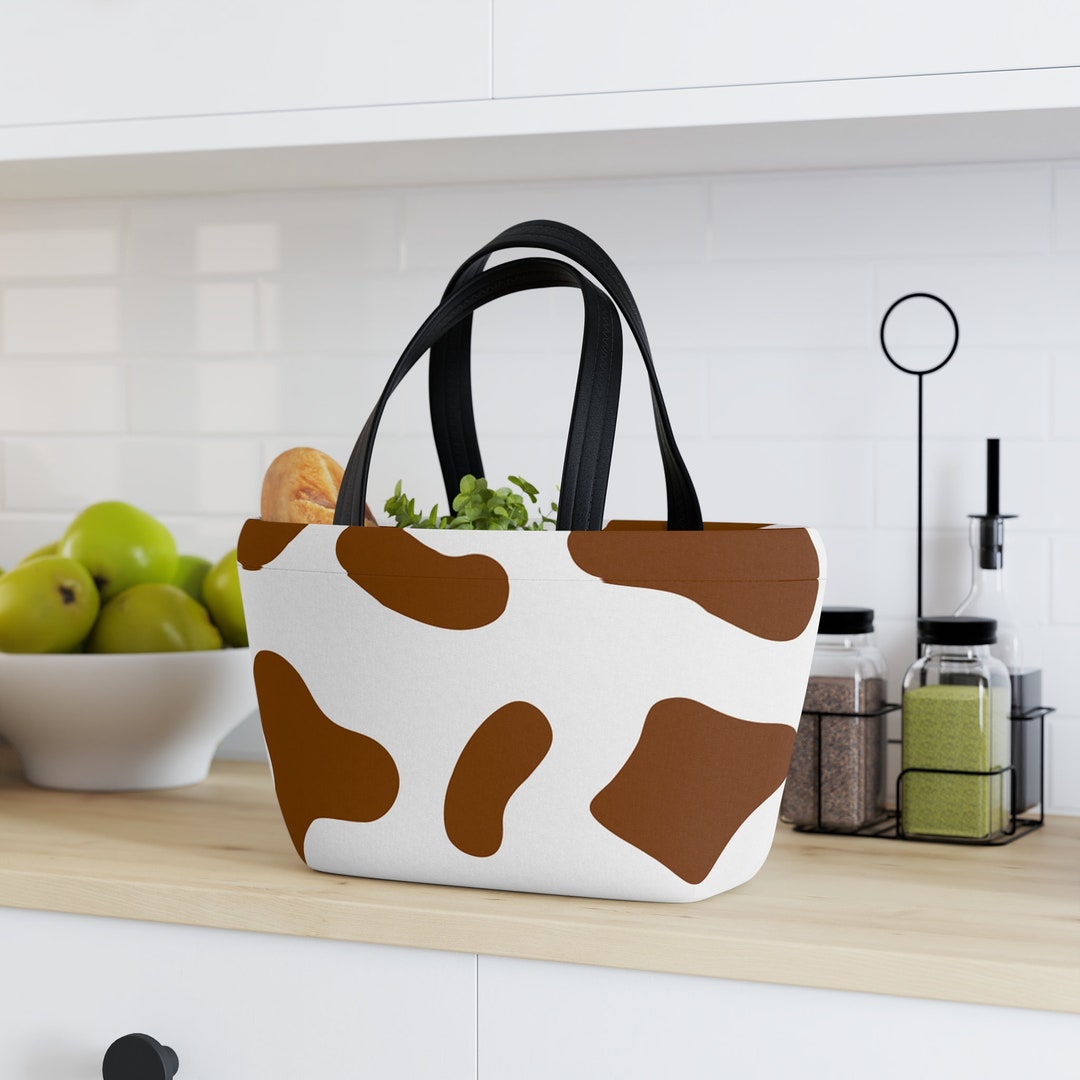 Cow Print Lunch Bag - Etsy