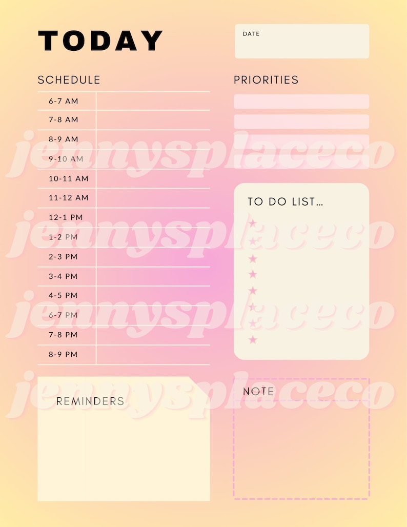 Aura Aesthetic Digital Planner, Instant Download, Daily Planner, Todo ...