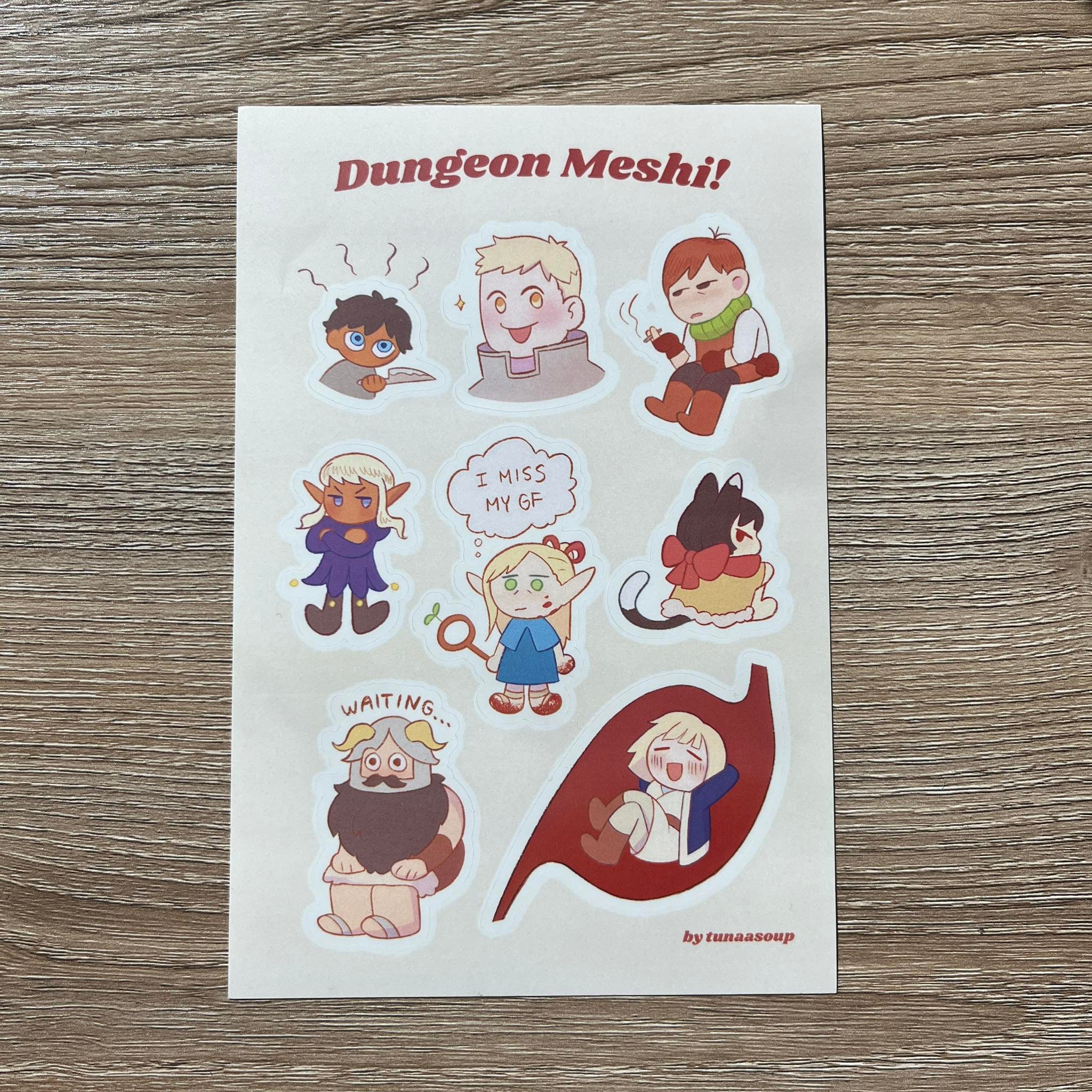 Dungeon Meshi Sticker Sheet - Etsy