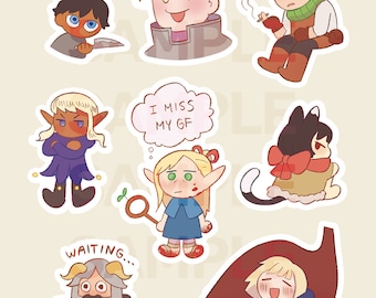 Dungeon Meshi Sticker Sheet - Etsy