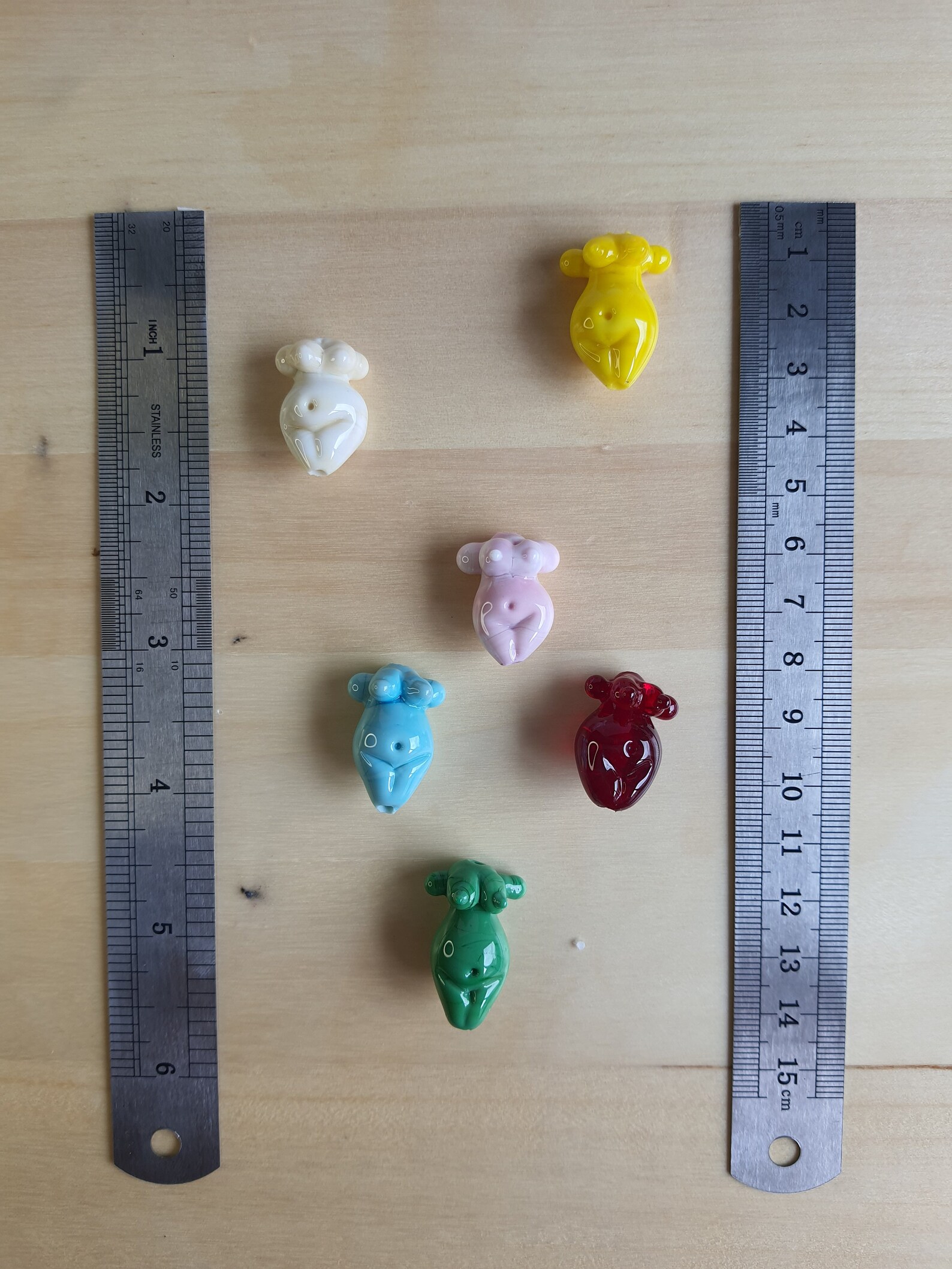 Goddess Glass Beads, Lampwork Woman Bead, Fertility Goddess, Venus of ...