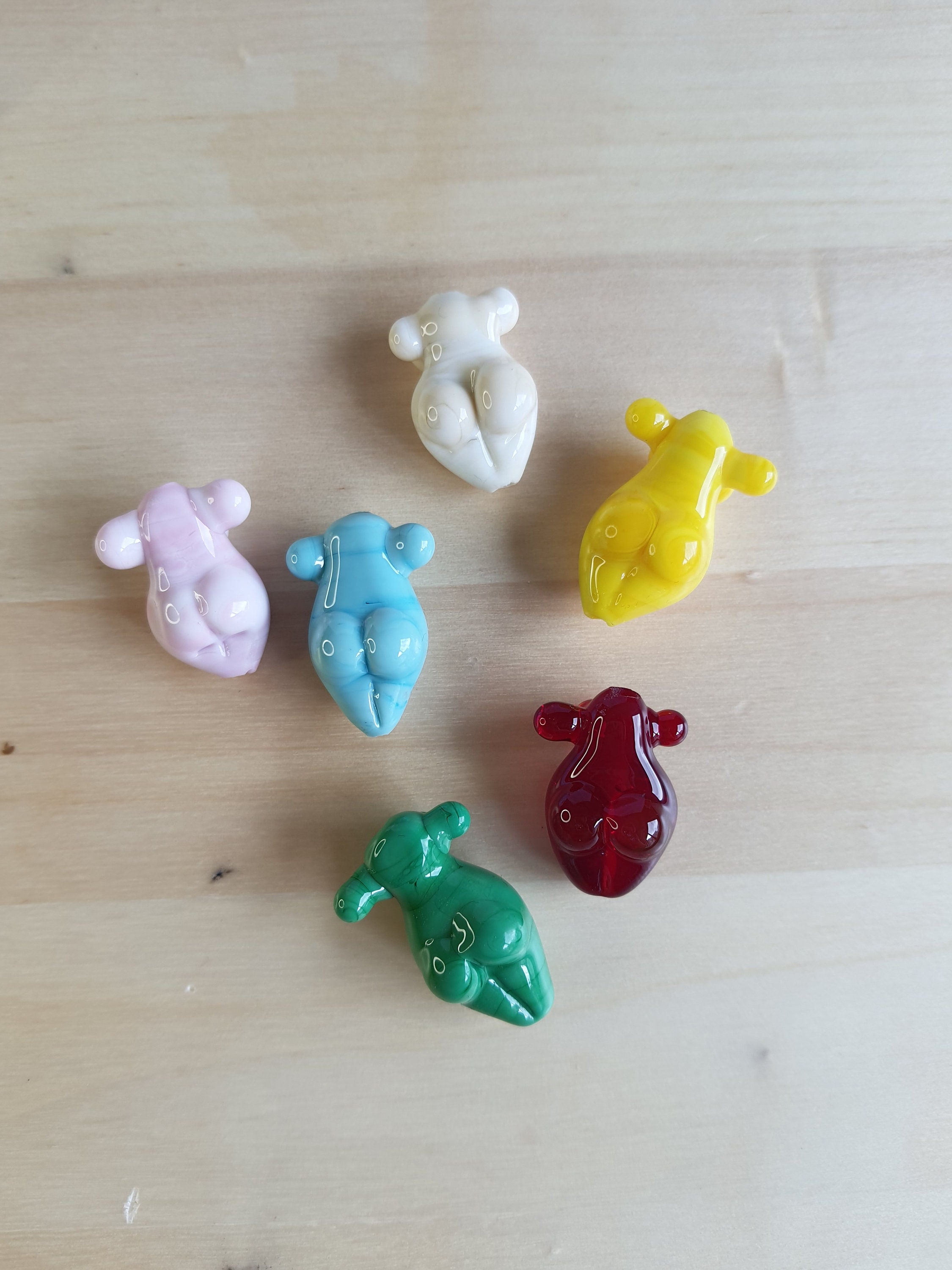 Goddess Glass Beads, Lampwork Woman Bead, Fertility Goddess, Venus of ...