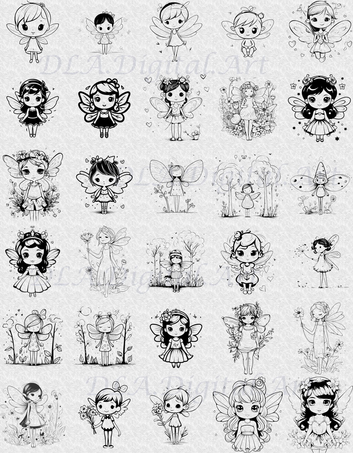 Fairy Silhouette Bundle, Fairy SVG, Fairy PNG, Fairy DXF, Fairy ...