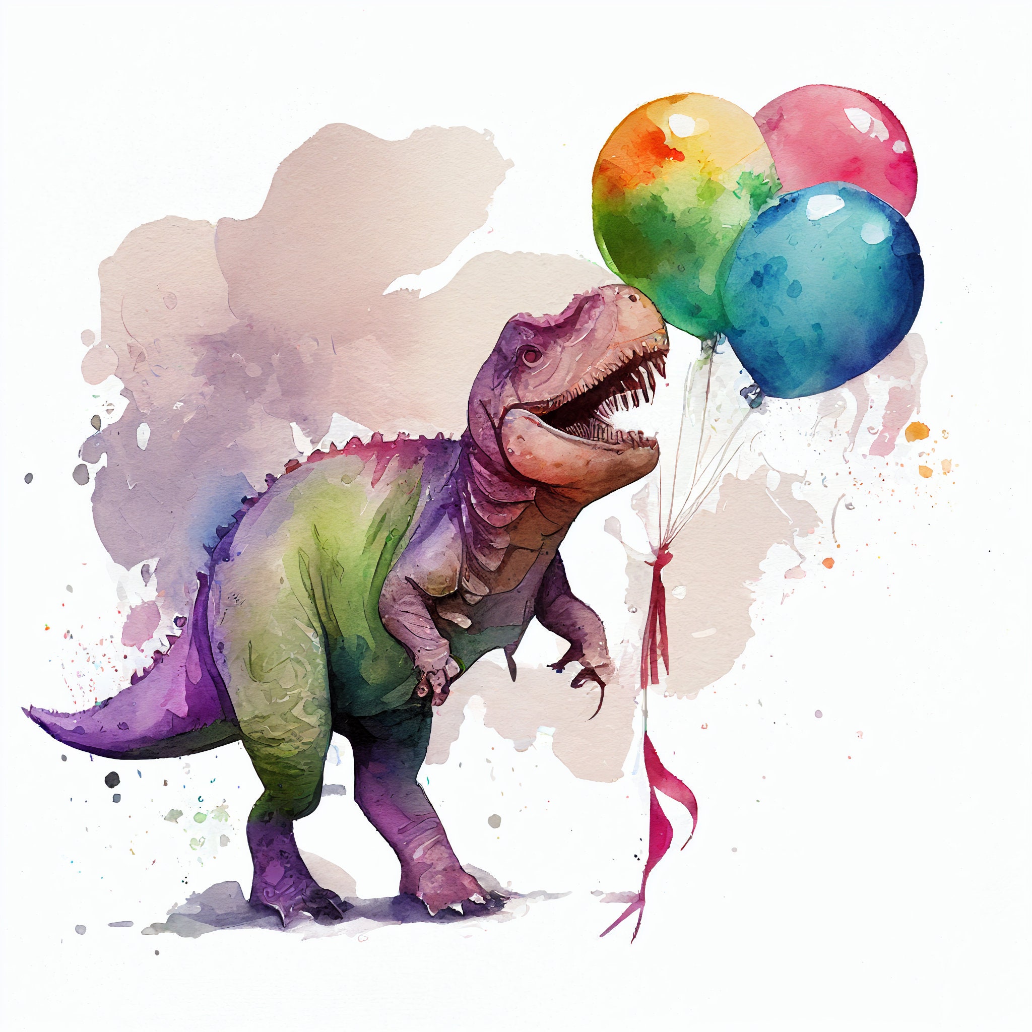 Birthday Dinosaurs Clip Art, 20 High Quality Pngs, Transparent ...