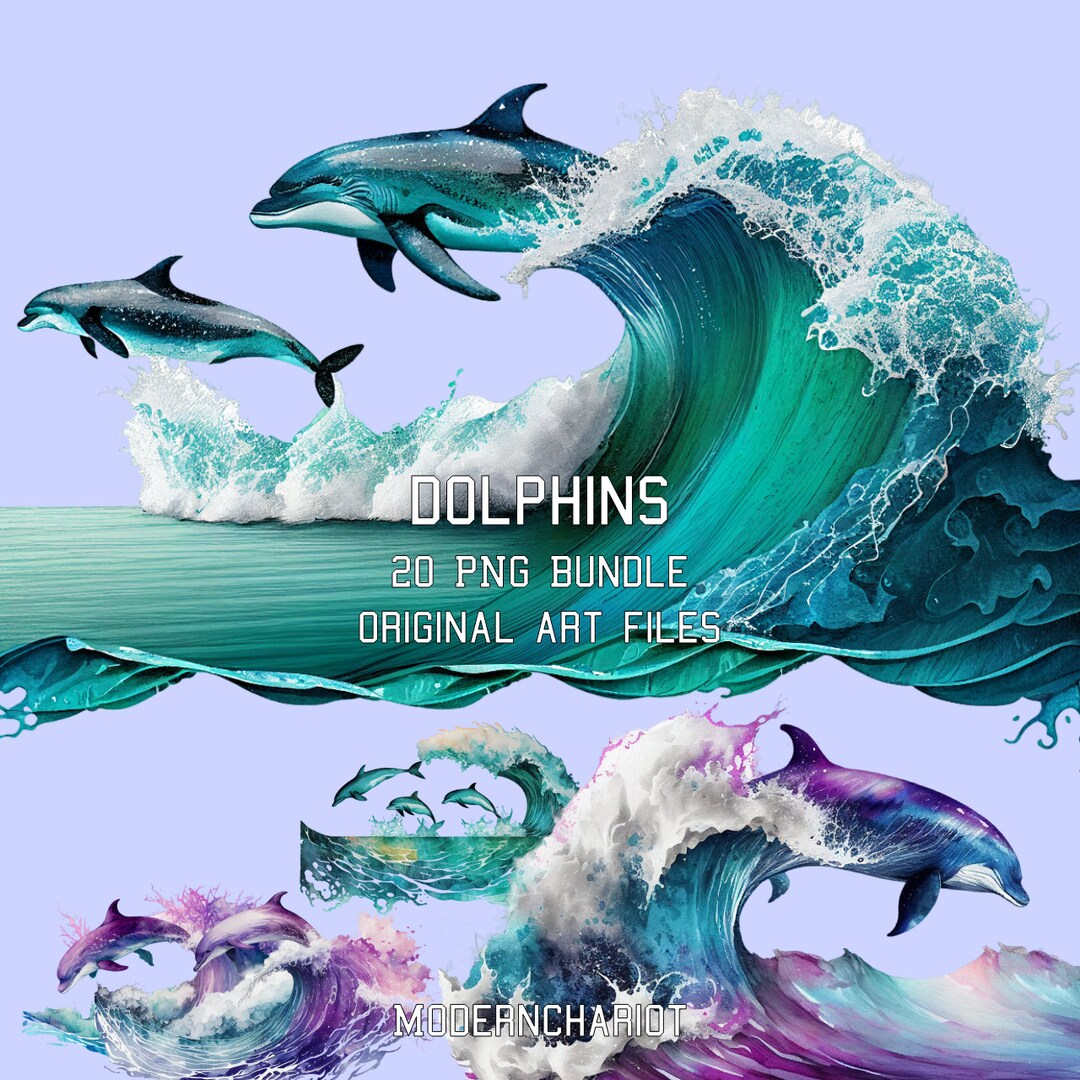 Dolphins Clip Art, 20 High Quality Pngs, Transparent Background ...
