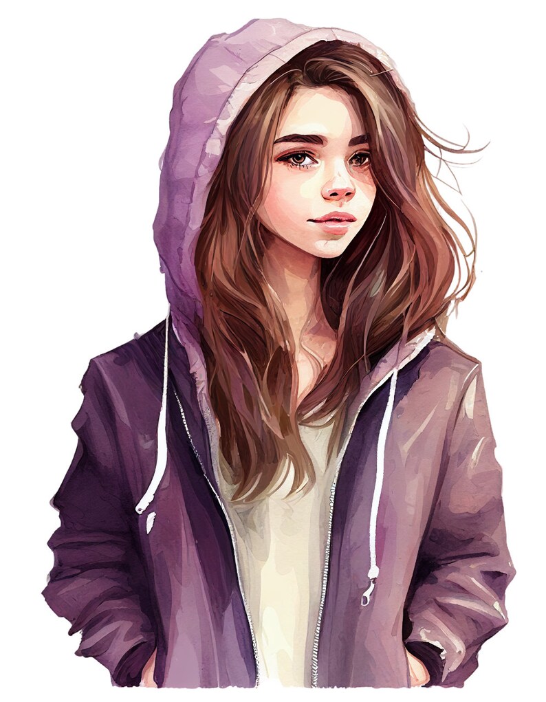 Teen Girls Clip Art - Set 2, 20 High Quality Pngs, Transparent ...