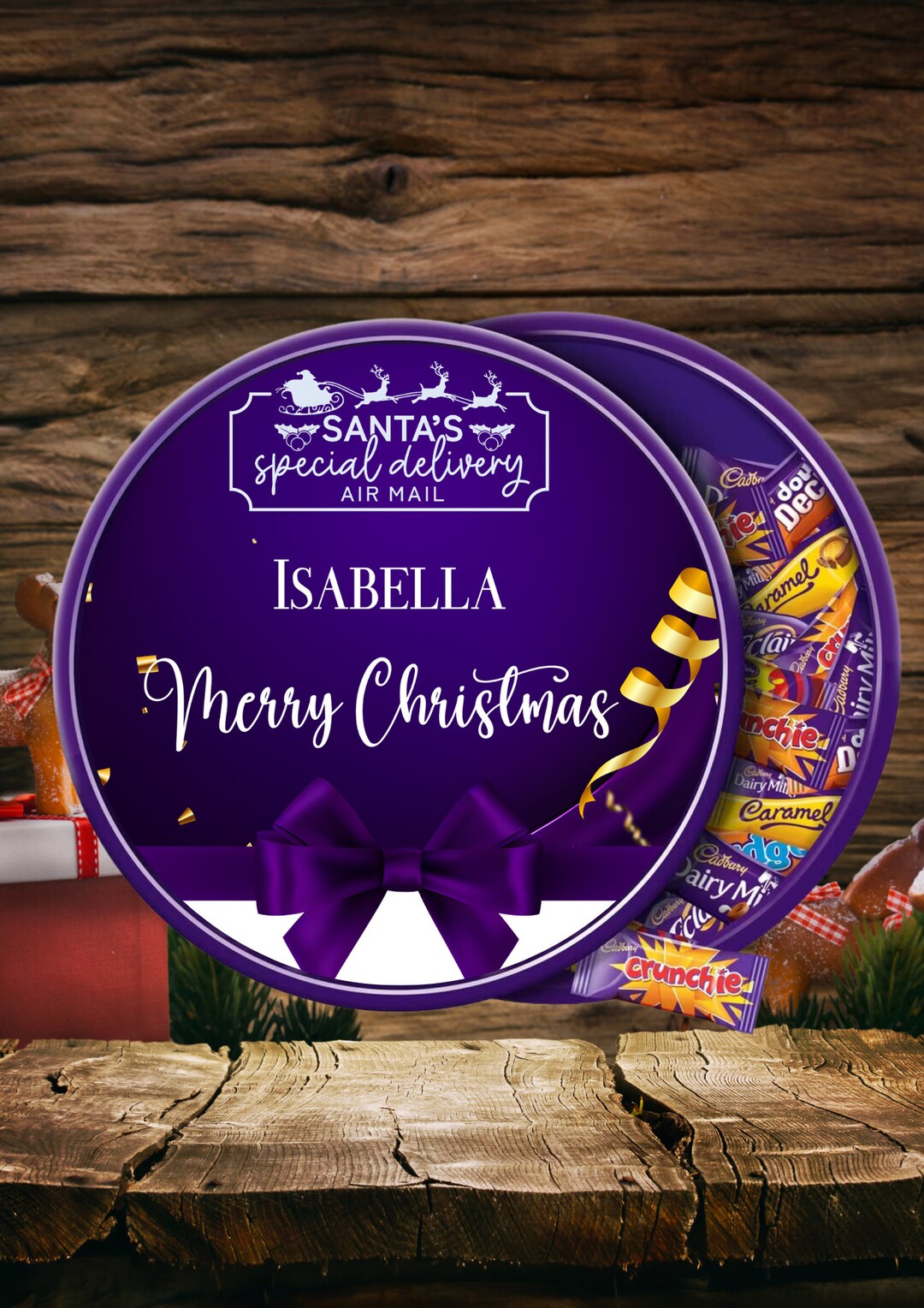 Cadbury Heroes Christmas Sticker Custom Labels for Heroes - Etsy