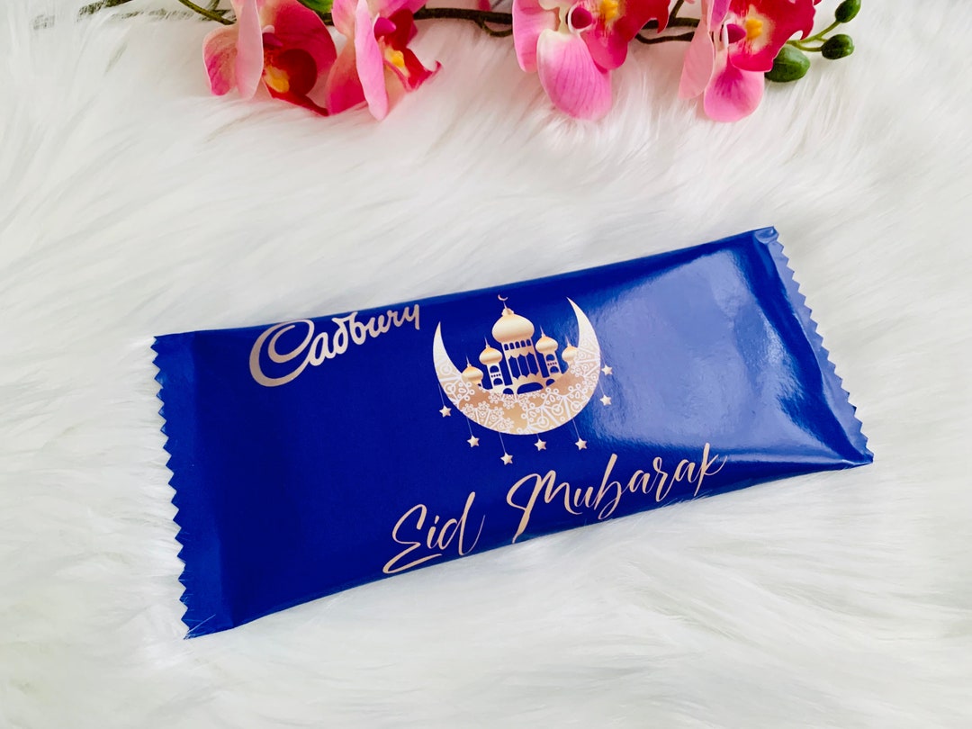 CADBURY Chocolate Bar Wrappers Eid Mubarak Personalised - Etsy