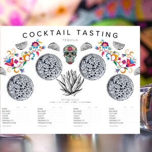 Cocktail Competition Tasting Score Card Printable, Cocktail Tasting ...