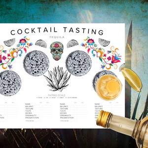 Cocktail Competition Tasting Score Card Printable, Cocktail Tasting ...