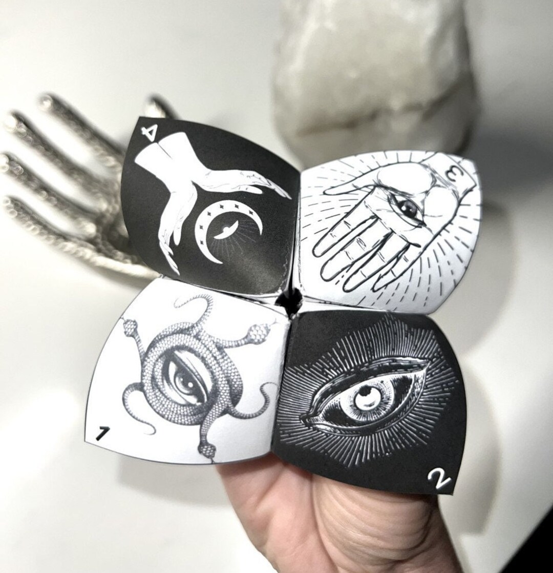 Buy Printable Cootie Catcher Fortune Teller Origami Party Décor Online ...