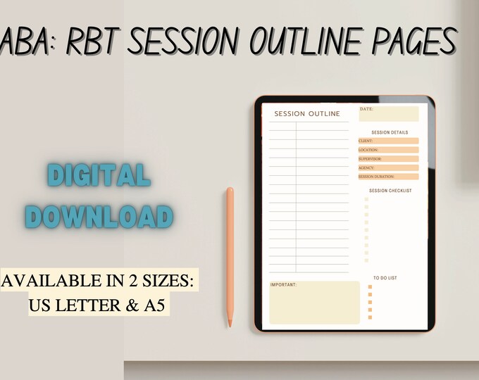 RBT Session Outline RBT Client Session Prep Behavior Technician ...