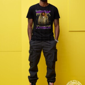 Magic Johnson Shirt for Men Women Vintage Basketball Shirt Bootleg T ...