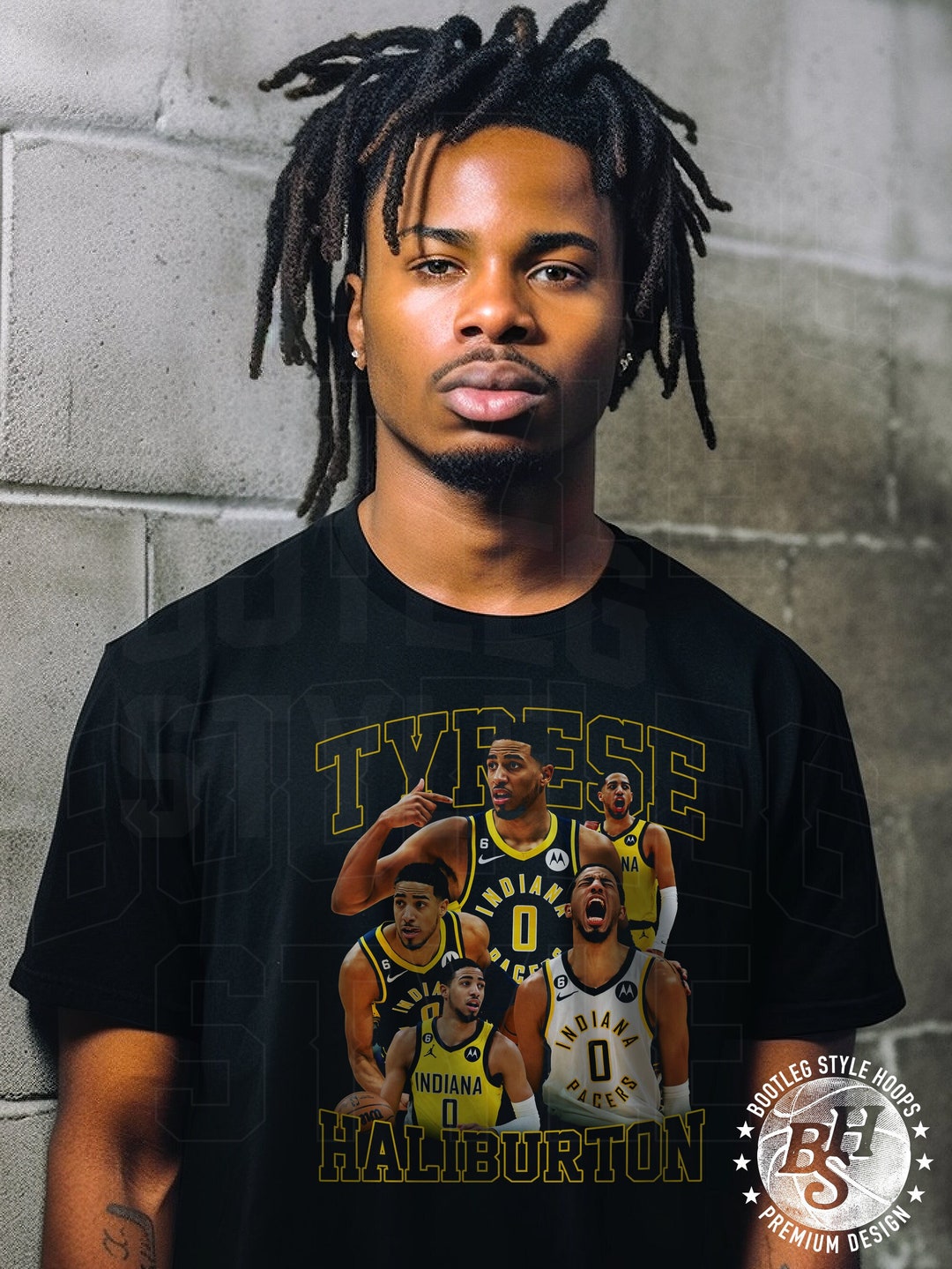 Tyrese Haliburton Shirt for Men Women Vintage Basketball Shirt Bootleg ...
