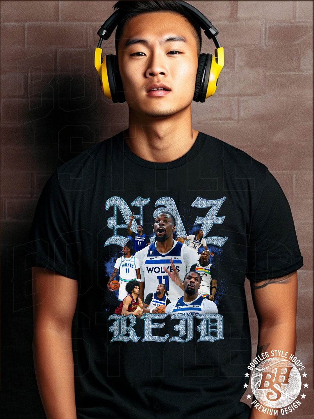 Naz Reid Shirt for Men Women Vintage Basketball Shirt Bootleg T-shirt ...